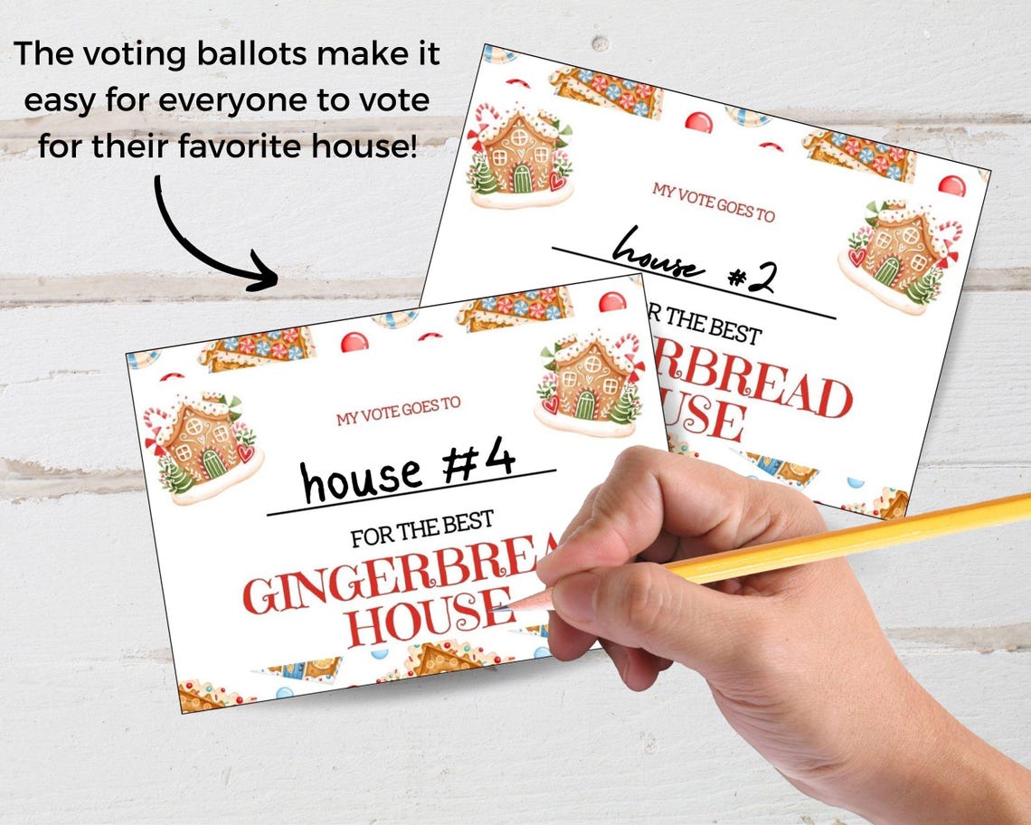 Gingerbread House Contest Kit, Gingerbread House Decorating Contest ...