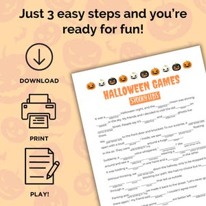 Halloween Spooky Libs Game, Halloween Ad Libs, Halloween Fill in the ...