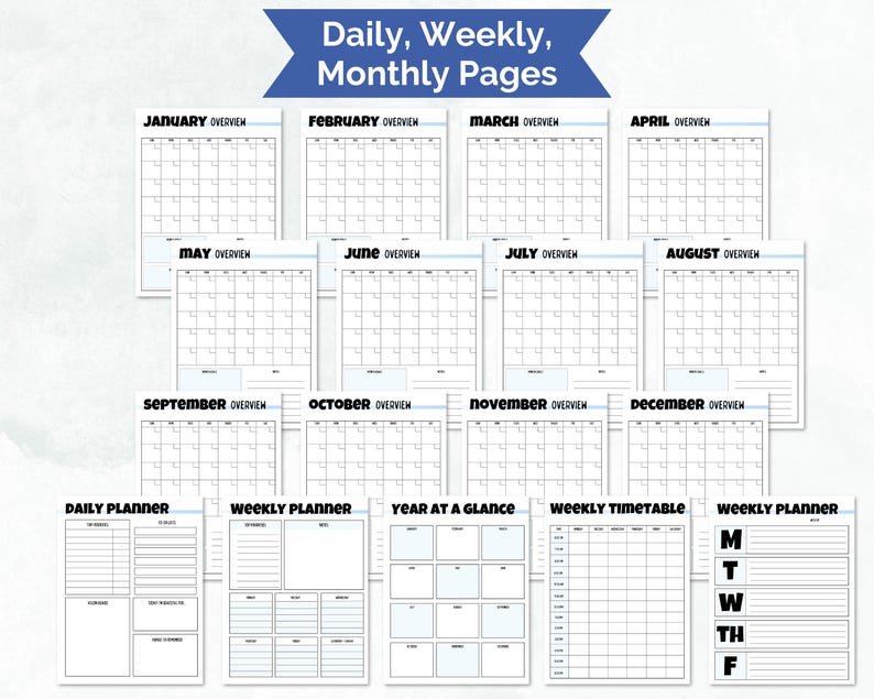 Homeschool Planner Printable, Homeschool Planner 2024-2025, Homeschool ...