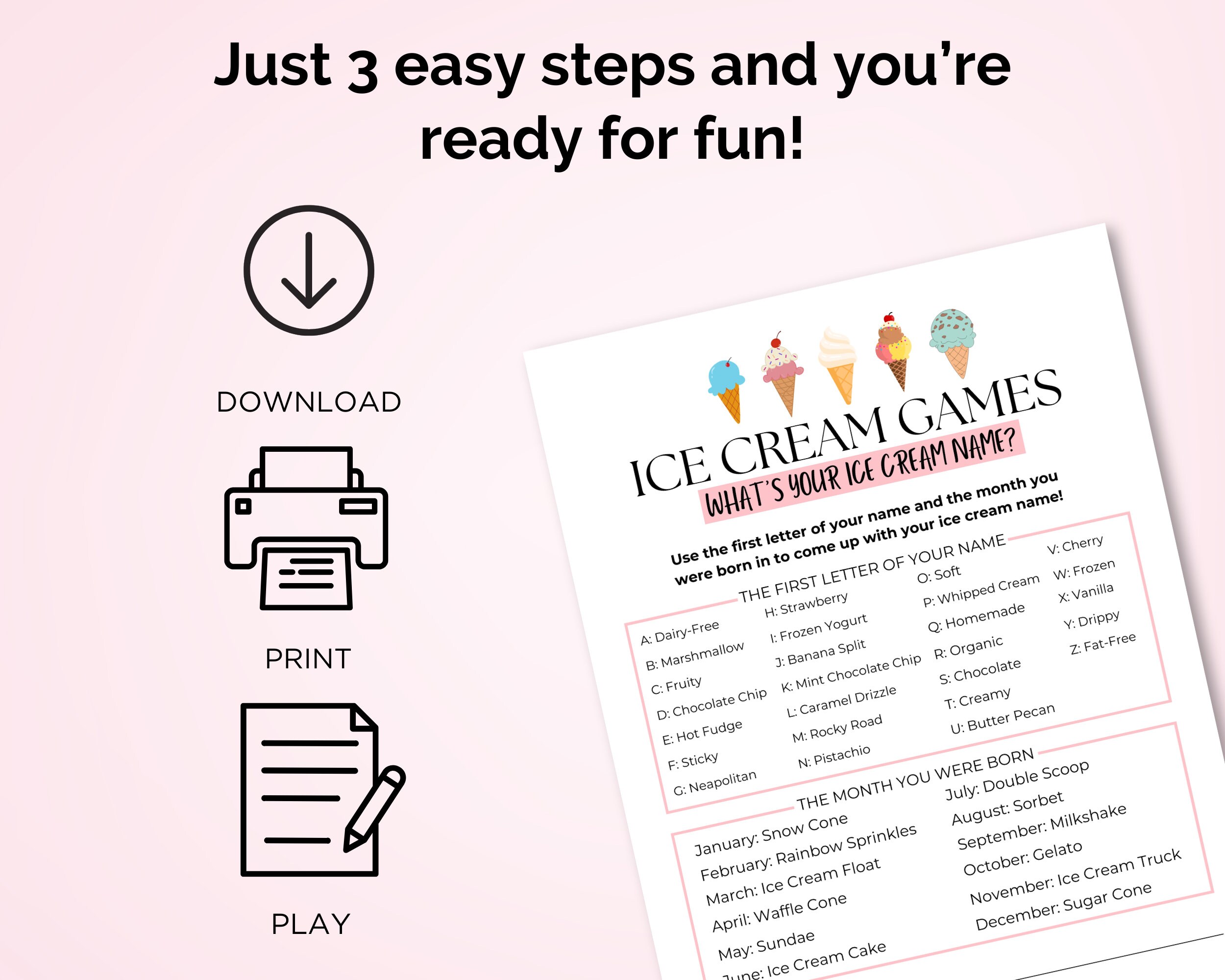 What's Your Ice Cream Name, Ice Cream Name Game, Ice Cream Name ...