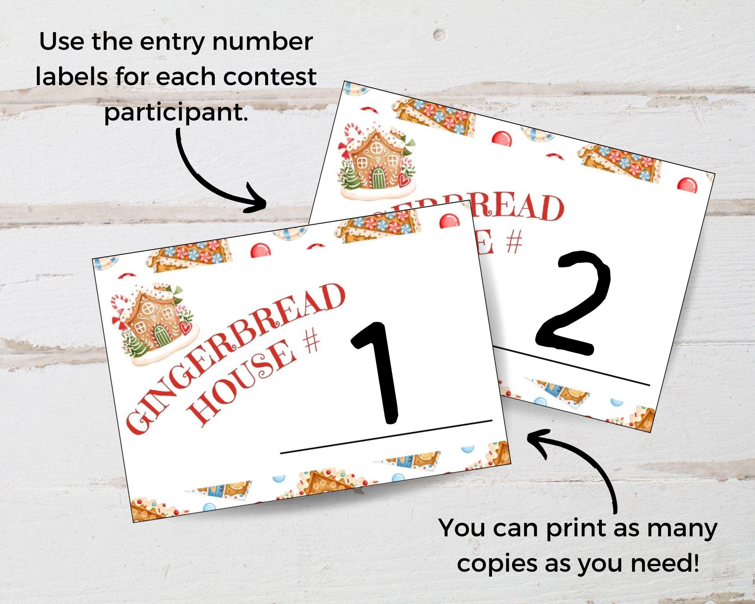 Gingerbread House Contest Kit, Gingerbread House Decorating Contest ...