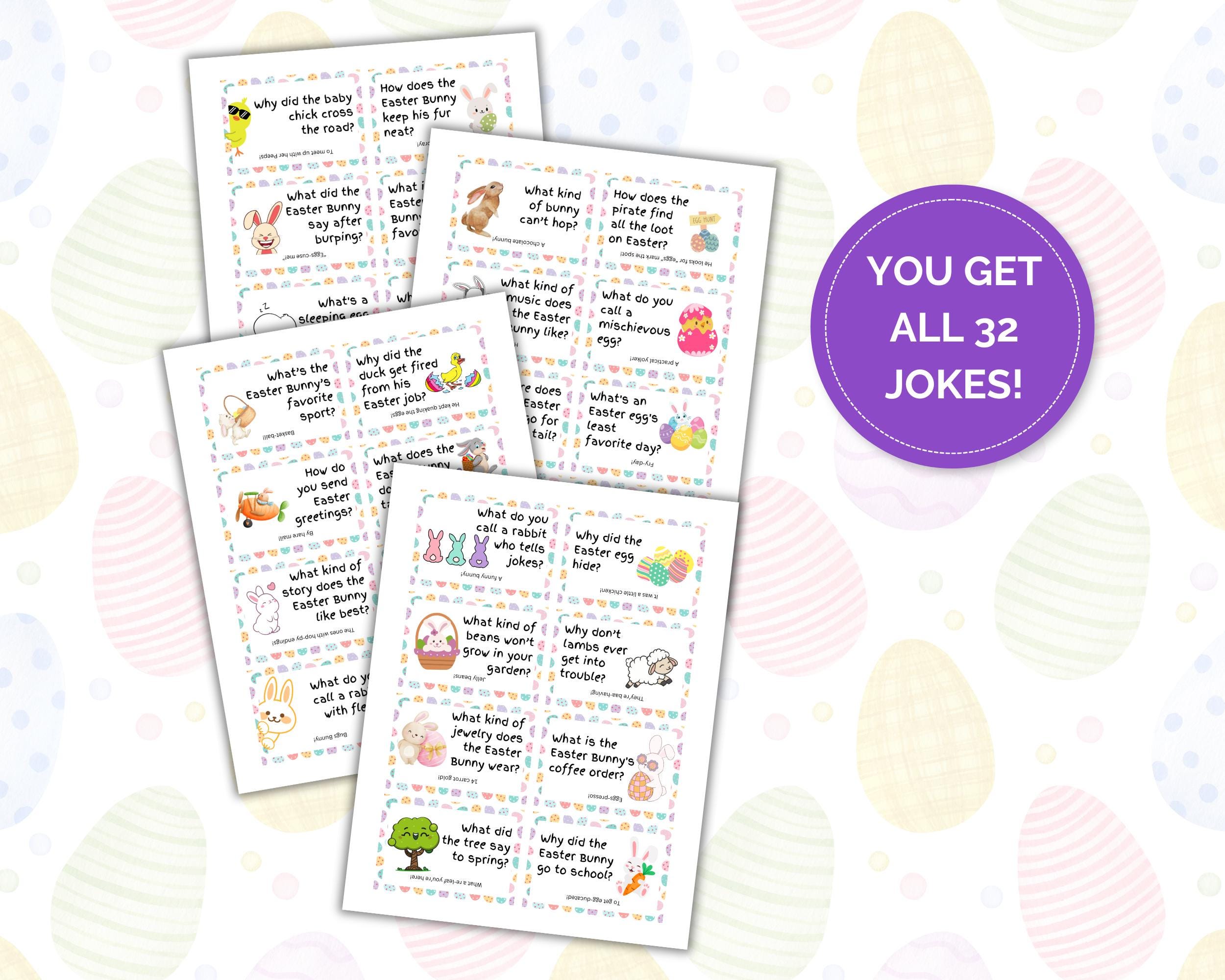 Easter Lunchbox Jokes, Kids Lunchbox Jokes, Lunchbox Notes, Lunchbox ...