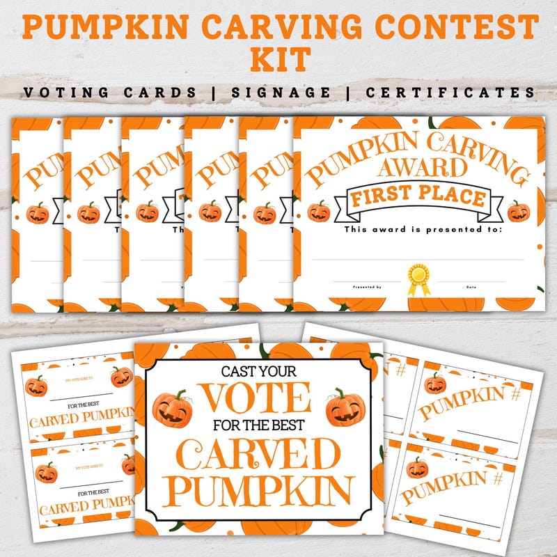 Pumpkin Contest Flyer - Etsy