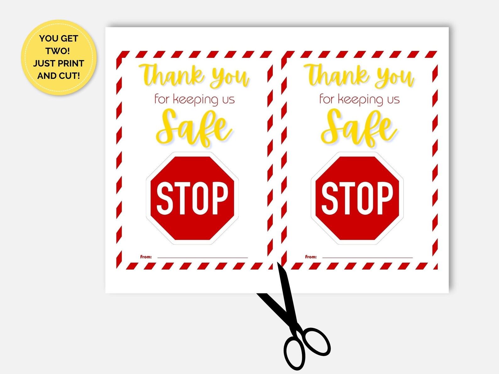 Crossing Guard Gift Card Holder, Crossing Guard Appreciation Gift Card ...