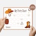 Cowboy Potty Training Chart, Potty Training Chart Printable, Potty ...