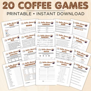 Coffee Games, Coffee Shop Games, Coffee Lover Games, Coffee Activities ...