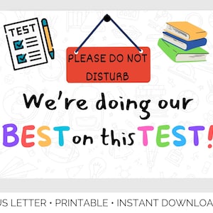 Do Not Disturb Testing Sign, Testing Do Not Disturb Door Sign ...
