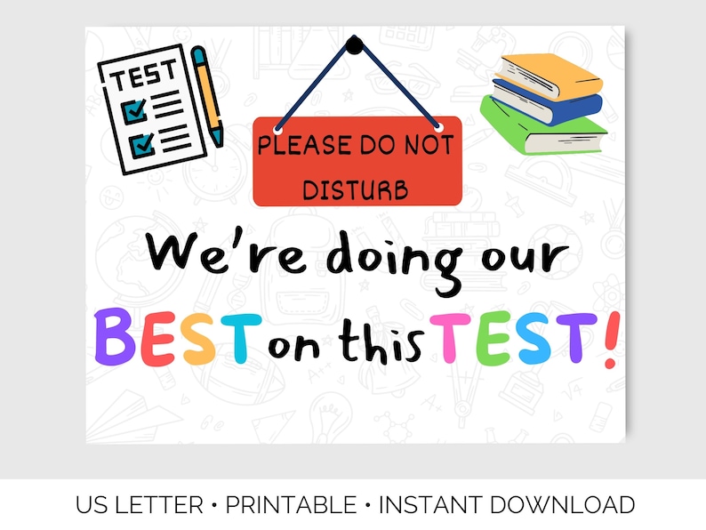 Do Not Disturb Testing Sign, Testing Do Not Disturb Door Sign ...