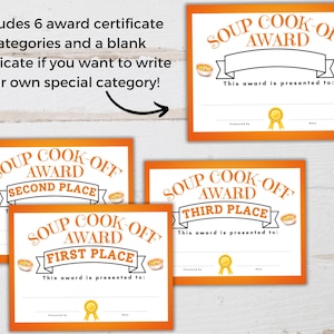 Soup Cook-off Contest Kit, Soup Contest, Souper Bowl, Soup Competition ...