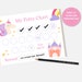 Unicorn and Castle Potty Training Chart, Potty Training Chart Printable ...