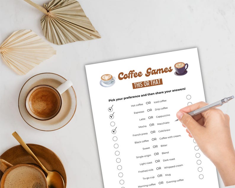 Coffee Games, Coffee Shop Games, Coffee Lover Games, Coffee Activities ...