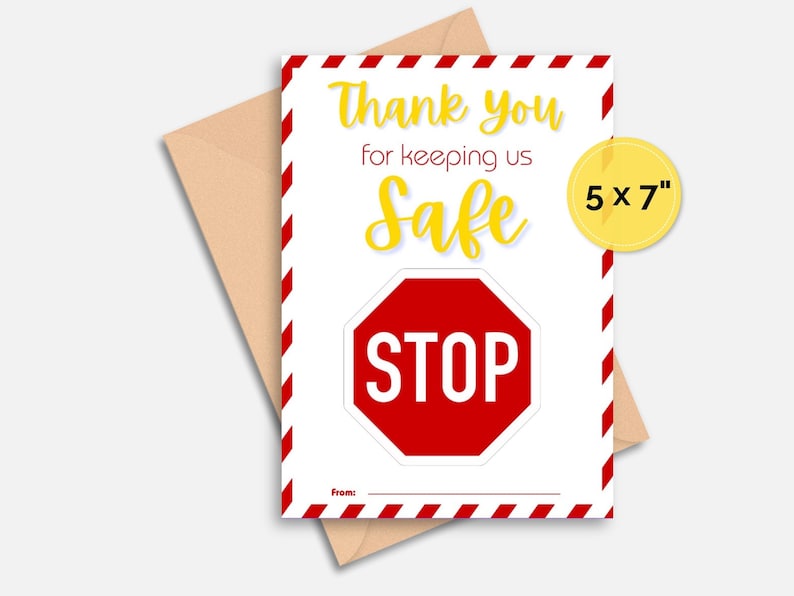 Crossing Guard Gift Card Holder, Crossing Guard Appreciation Gift Card ...