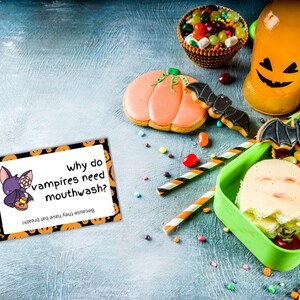 Halloween Lunchbox Jokes, Lunch Box Notes, Printable Lunch Notes for ...