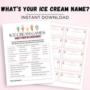 What's Your Ice Cream Name, Ice Cream Name Game, Ice Cream Name ...