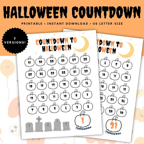 Halloween Countdown - Etsy