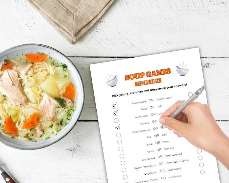 Soup Games, Soup Party Games, Souper Bowl Games, Soup Theme Party ...