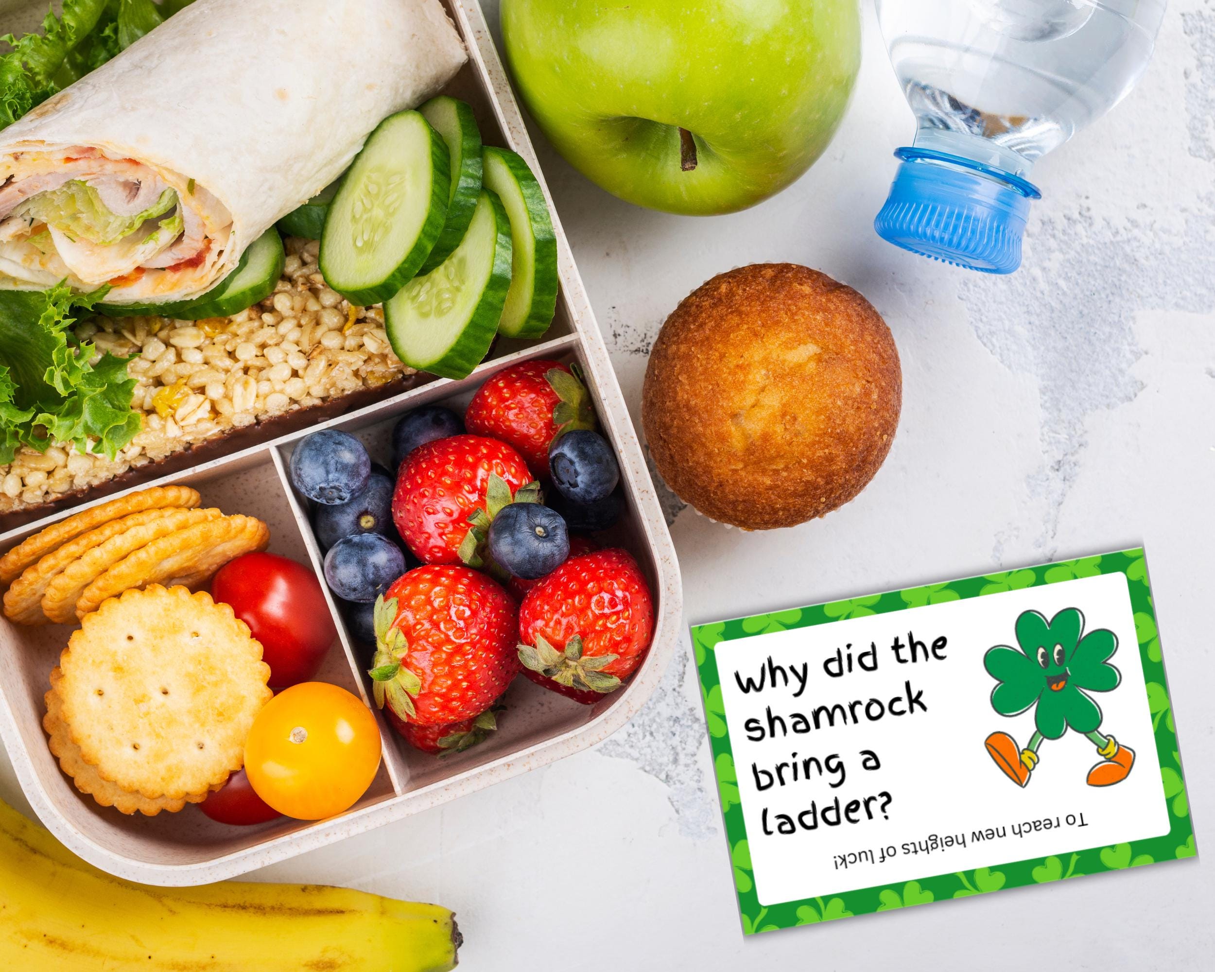 St. Patrick's Day Lunchbox Jokes, St Patricks Day, Lunchbox Notes, Kids ...