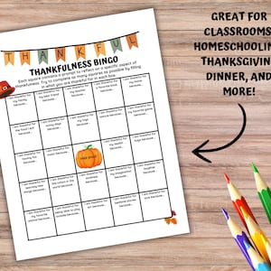 Gratitude Bingo, Thankfulness Bingo, Thanksgiving Bingo, Gratitude ...