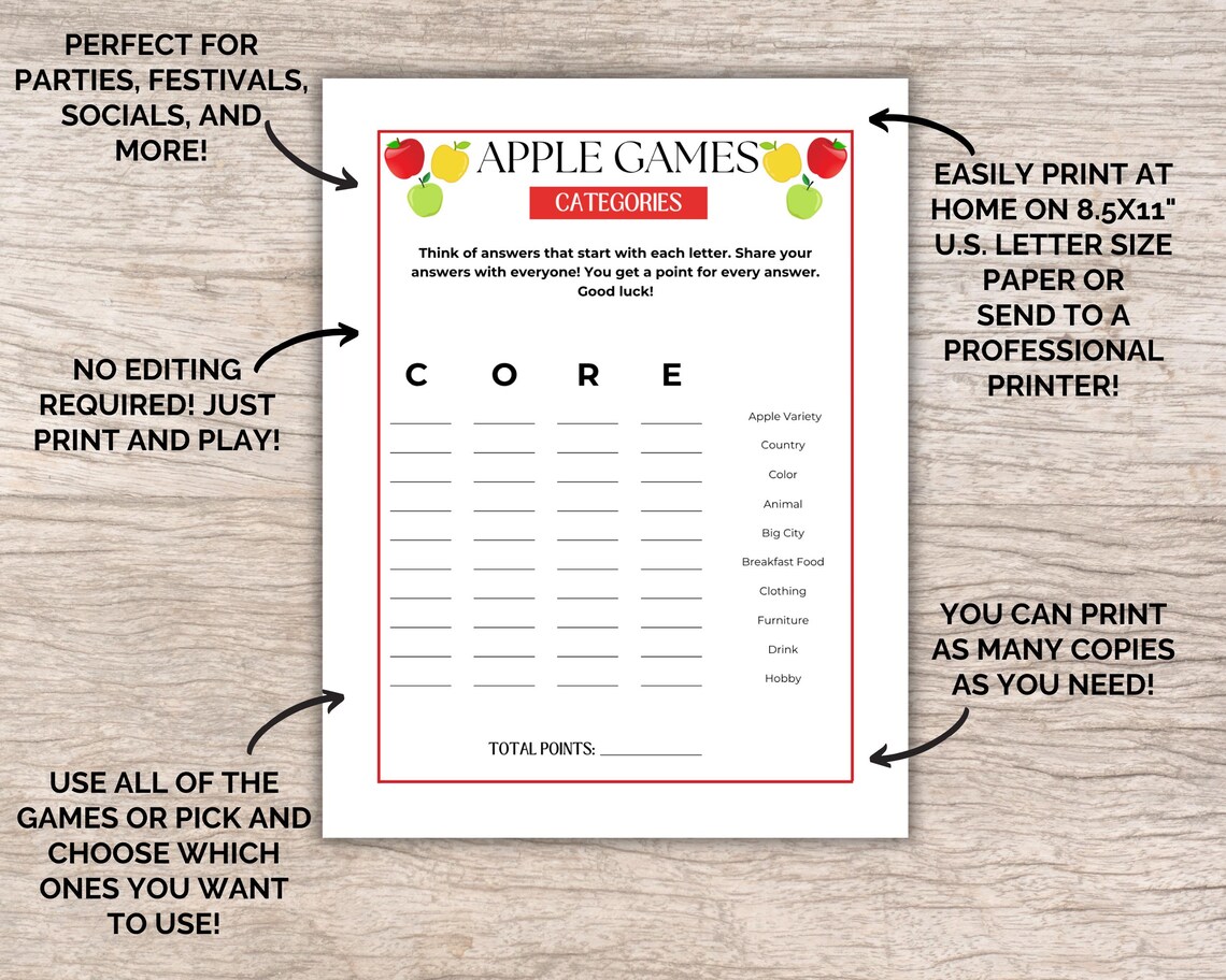 Apple Games, Apple Orchard Games, Apple Game Bundle, Apple Party Games ...