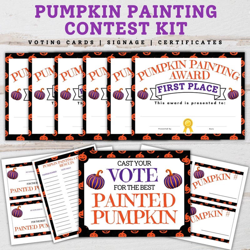 Pumpkin Carving Contest Prizes - Etsy