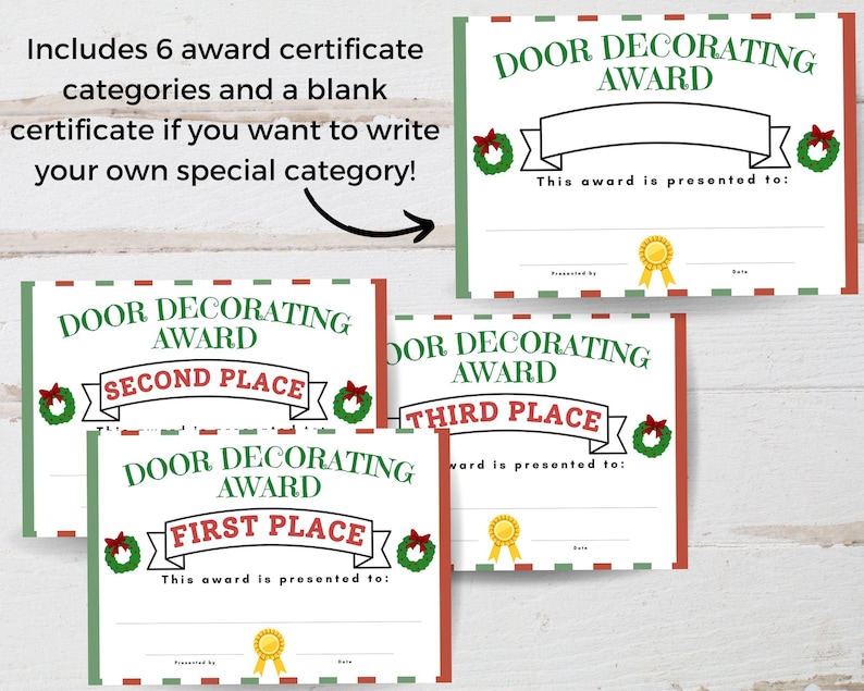 Door Decorating Contest Kit, Best Door Decorating Contest, Classroom ...