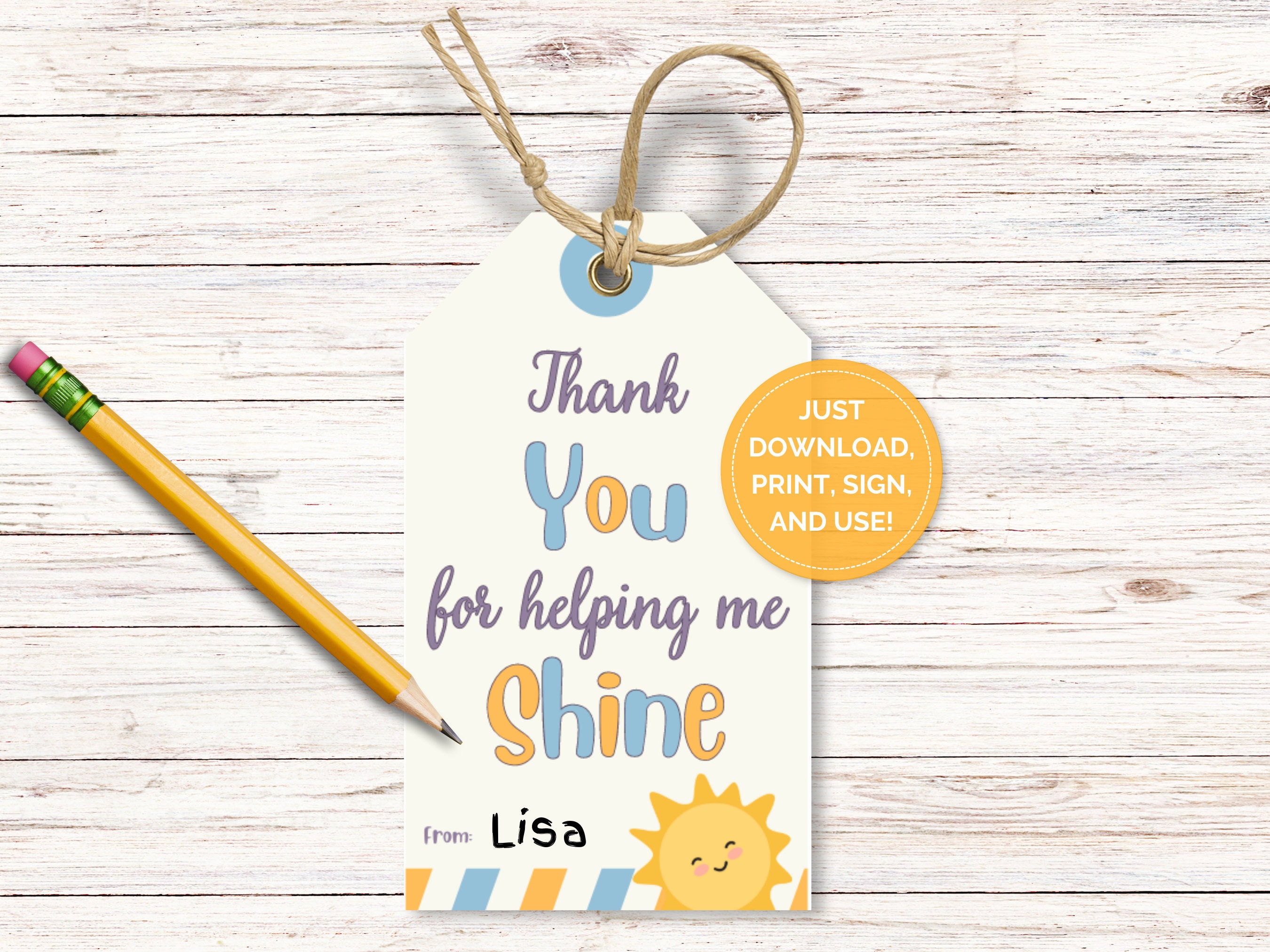 Teacher Appreciation Gift Tag, Teacher Appreciation Tags, Teacher Thank ...