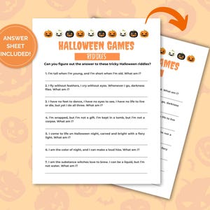 Halloween Riddles, Halloween Riddle Me This, Halloween Game, Halloween ...