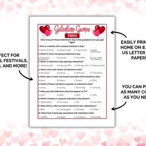 Galentine's Day Trivia, Galentines Trivia, Galentine Day Trivia ...
