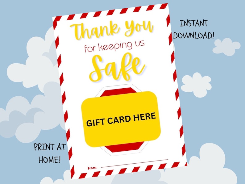 Crossing Guard Gift Card Holder, Crossing Guard Appreciation Gift Card ...