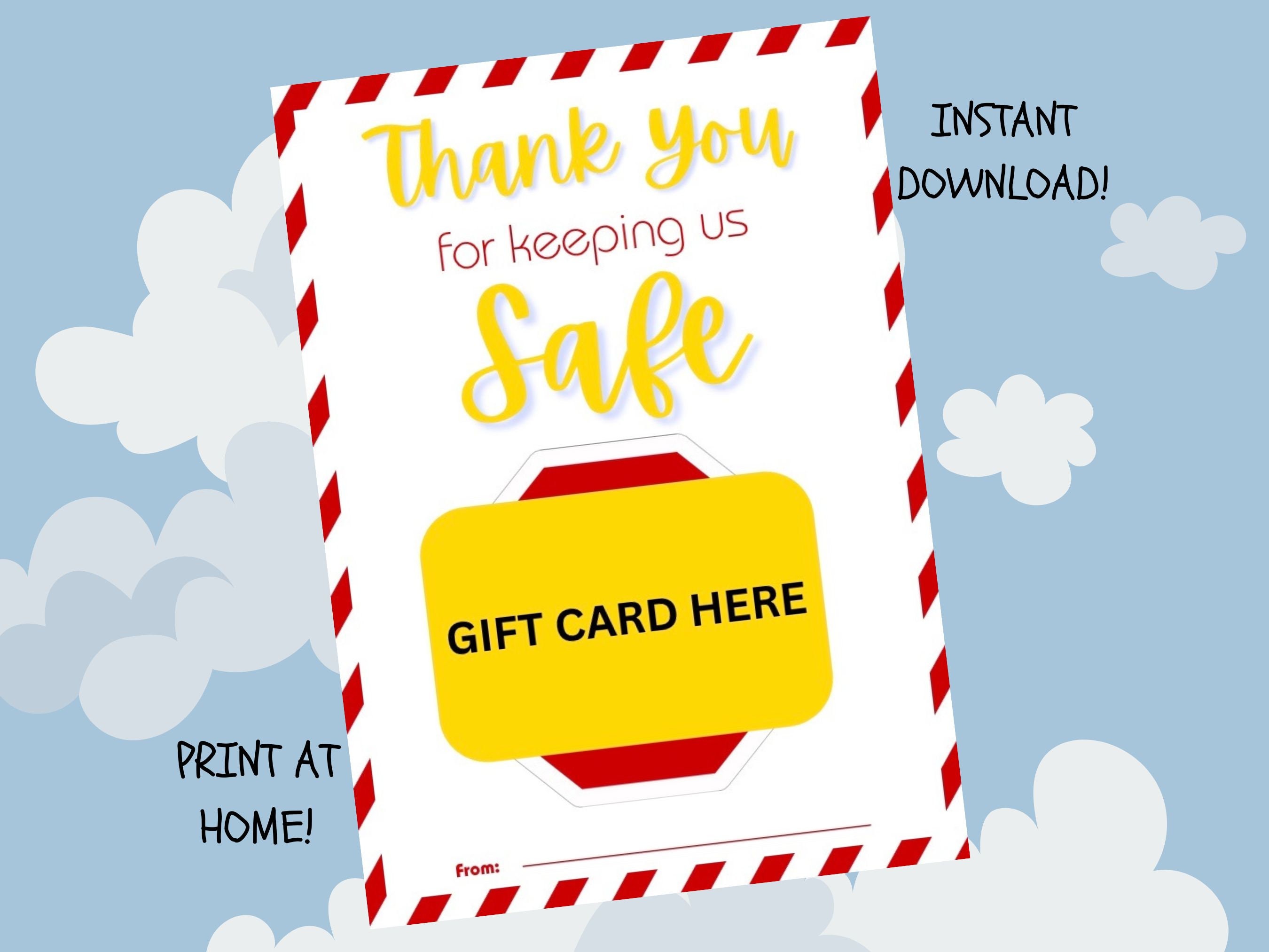 Crossing Guard Gift Card Holder, Crossing Guard Appreciation Gift Card ...