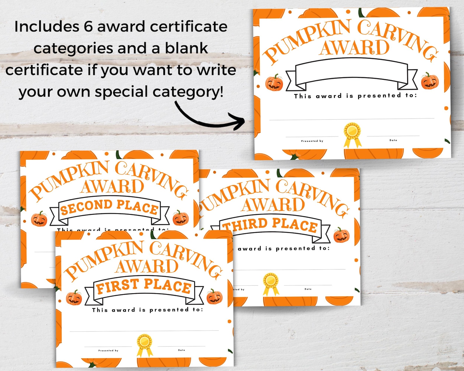 Pumpkin Carving Contest Bundle, Halloween Pumpkin Carving Contest Kit ...