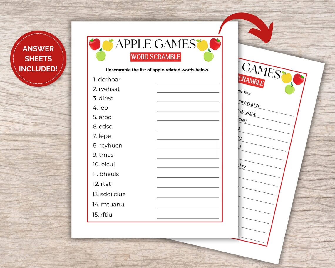 Apple Games, Apple Orchard Games, Apple Game Bundle, Apple Party Games ...
