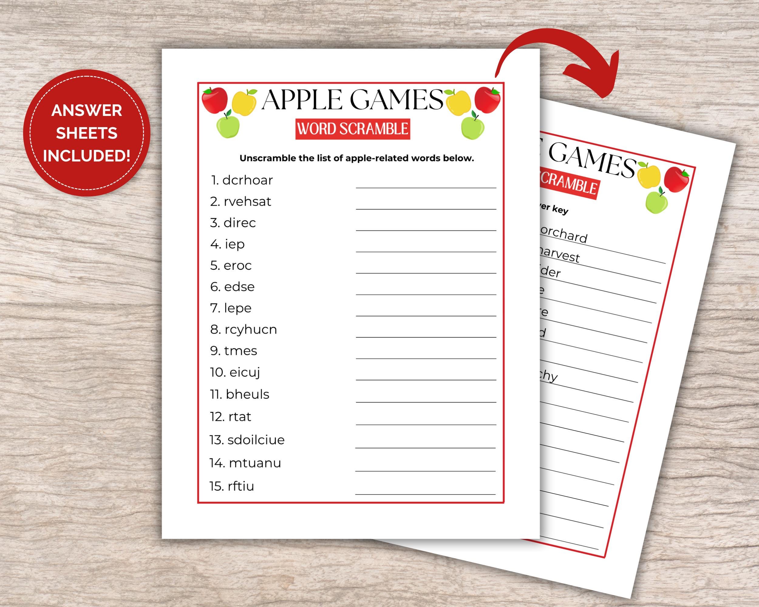 Apple Games, Apple Orchard Games, Apple Game Bundle, Apple Party Games ...