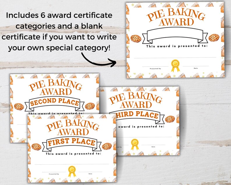 Pie Baking Contest Kit, Pie Baking Contest Bundle, Pie Bake Off, Pie ...
