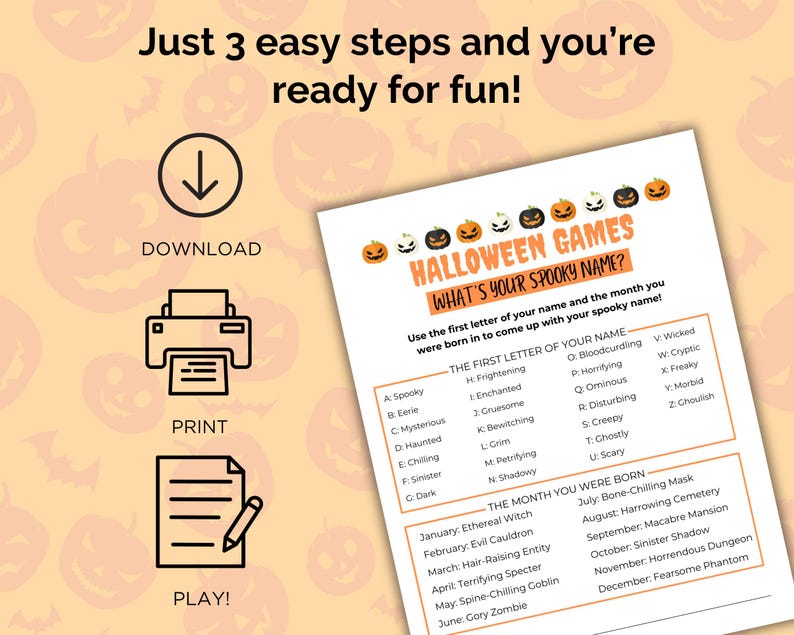 What's Your Halloween Name, What's Your Spooky Name, Halloween Name ...