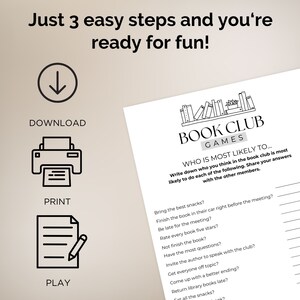 Book Club Who is Most Likely to Game, Book Club Icebreaker Game, Book ...