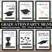 Graduation Party Signs, Grad Party Signs, Party Table Signs, Photo ...