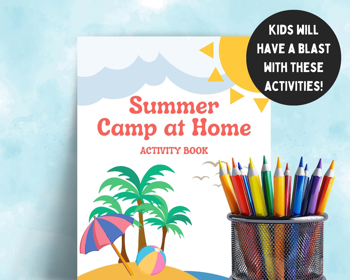 Summer Camp at Home Planner, Summer Planner, Home Activities, Kids ...