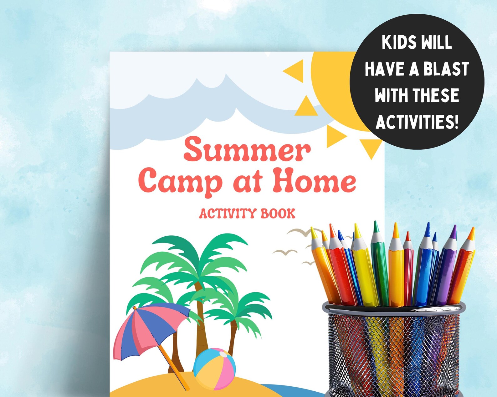 Summer Camp at Home Planner, Summer Planner, Home Activities, Kids ...