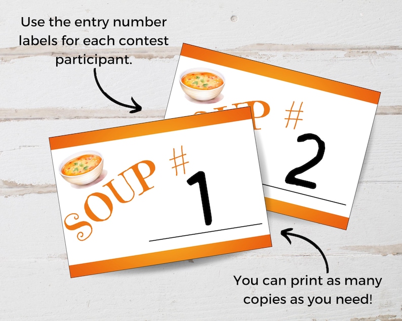 Soup Cook-off Contest Kit, Soup Contest, Souper Bowl, Soup Competition ...
