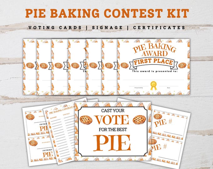 BAKE-OFF CONTEST Kit for 12 Entries - Baking Contest - Baking ...