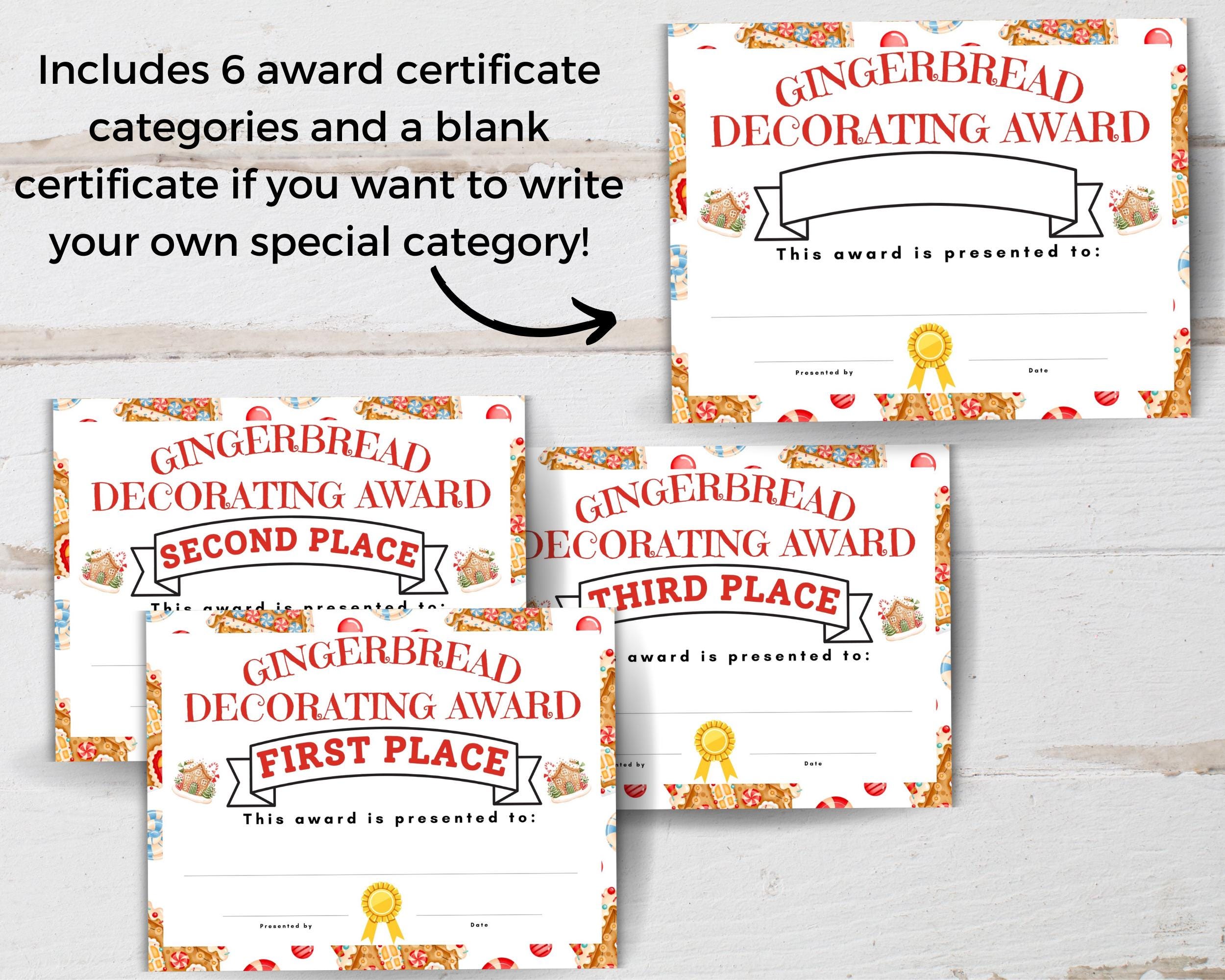 Gingerbread House Contest Kit, Gingerbread House Decorating Contest ...