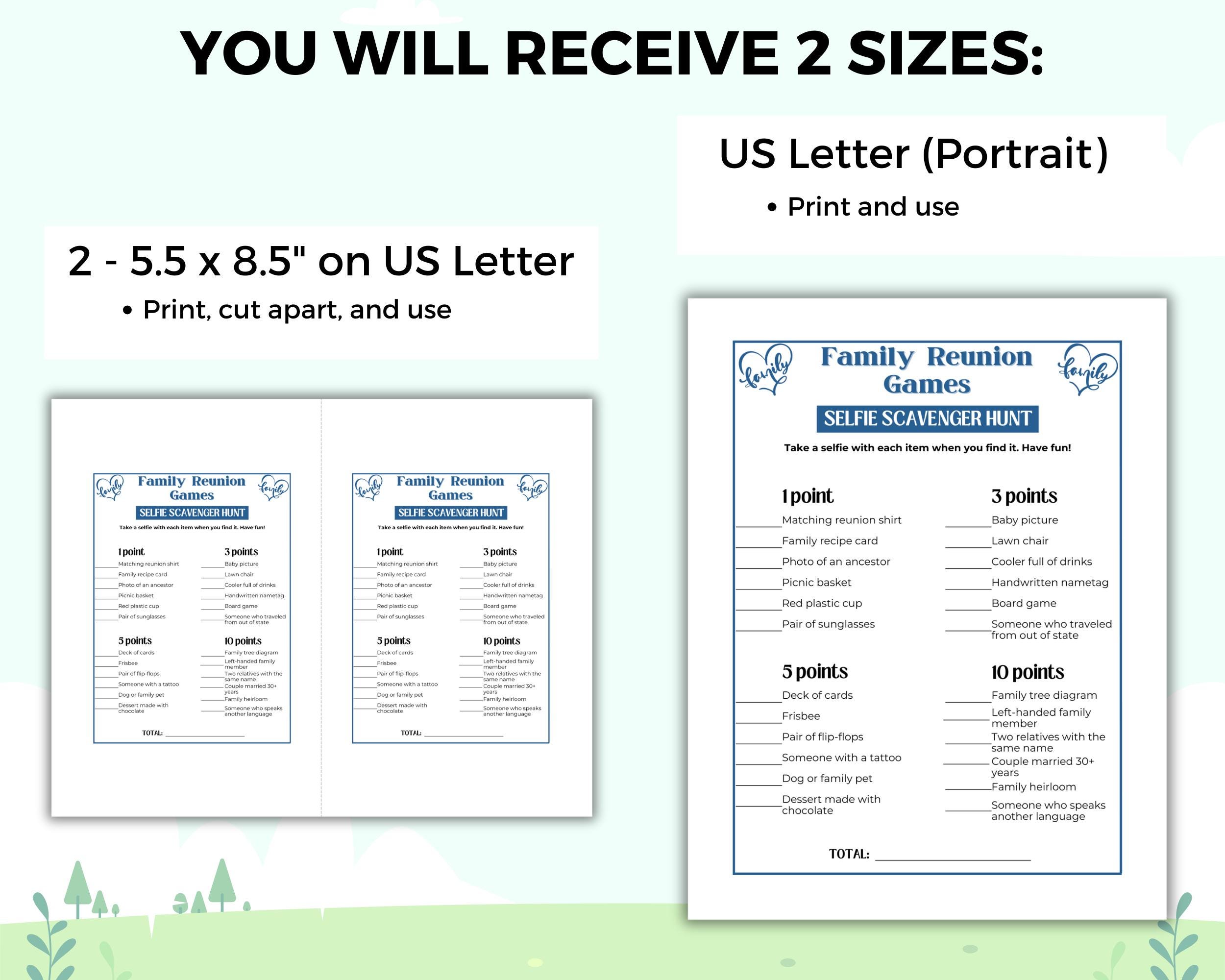 Family Reunion Games, Family Reunion Ideas, Family Reunion Party ...