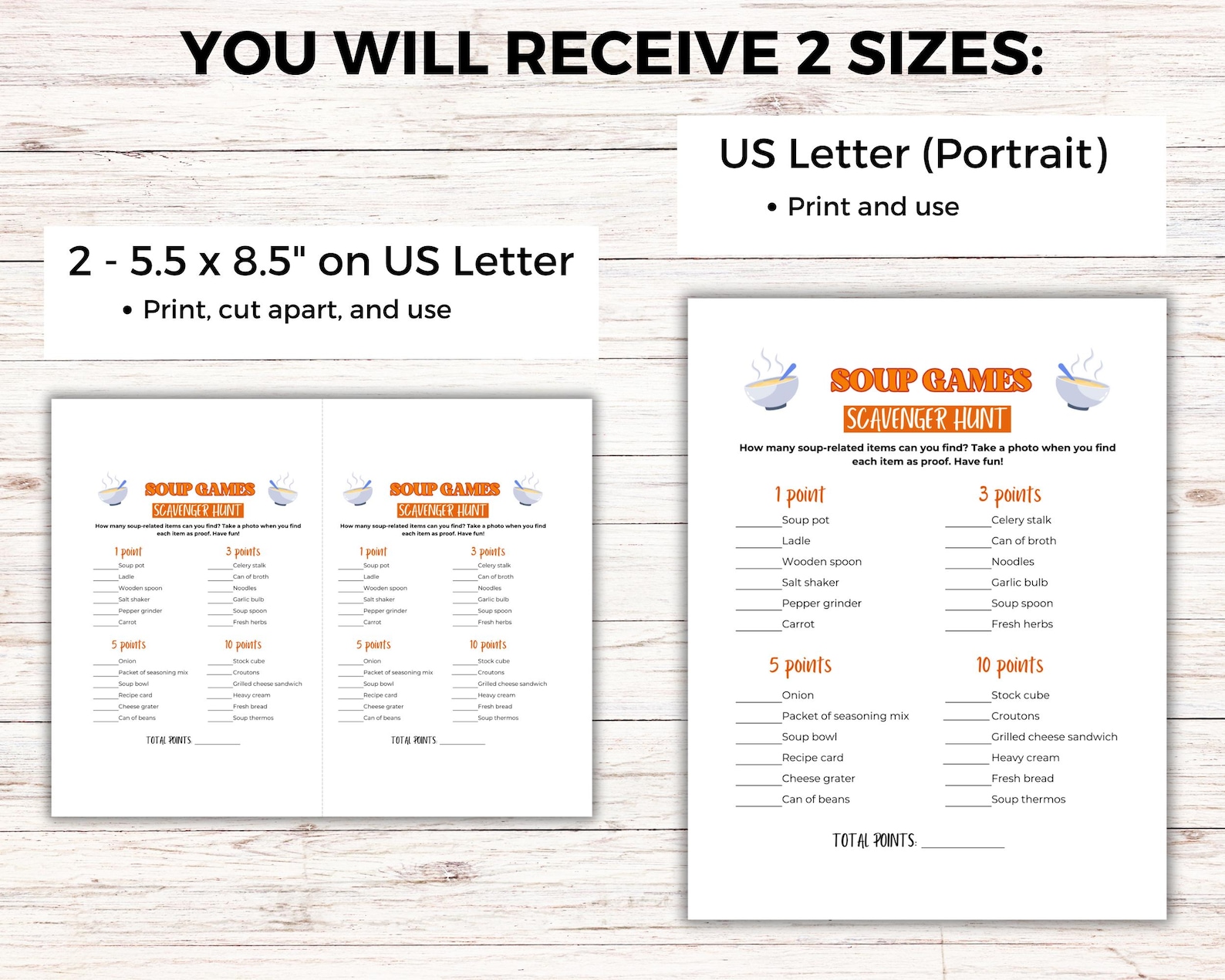 Soup Games, Soup Party Games, Souper Bowl Games, Soup Theme Party ...