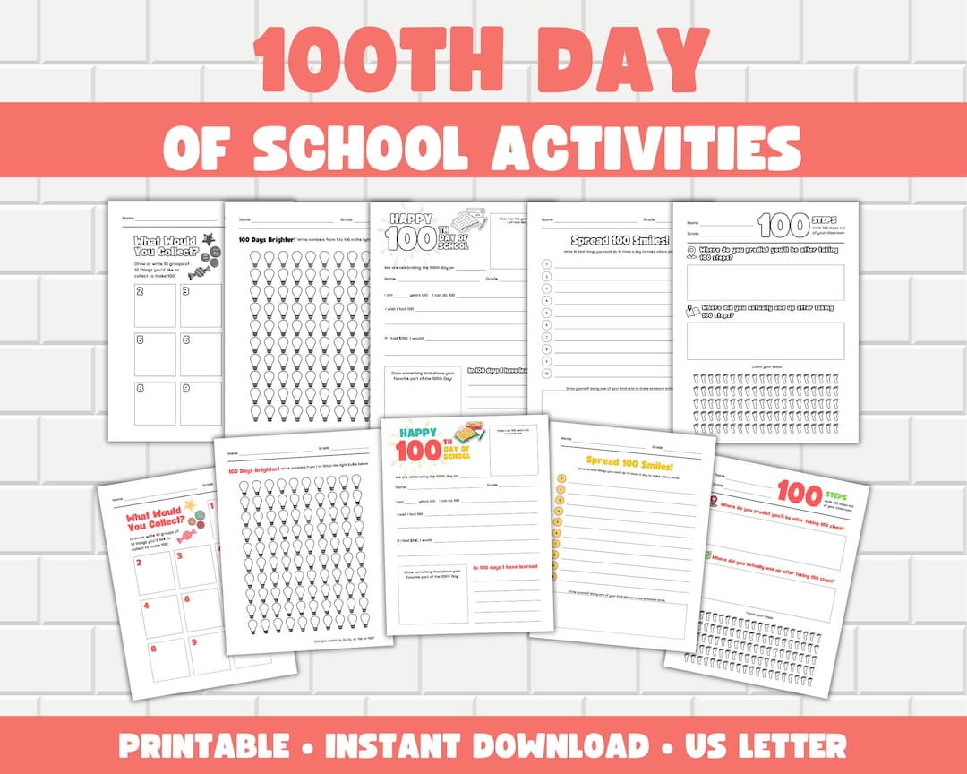 100th Day of School Activities, Classroom Activities, 100 Days of ...