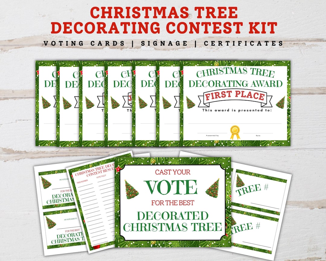 Christmas Tree Decorating Contest Kit, Christmas Tree Contest Kit ...