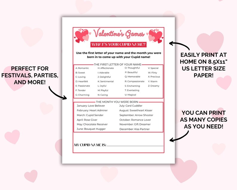 What's Your Cupid Name, What's Your Name, What's Your Name Game ...