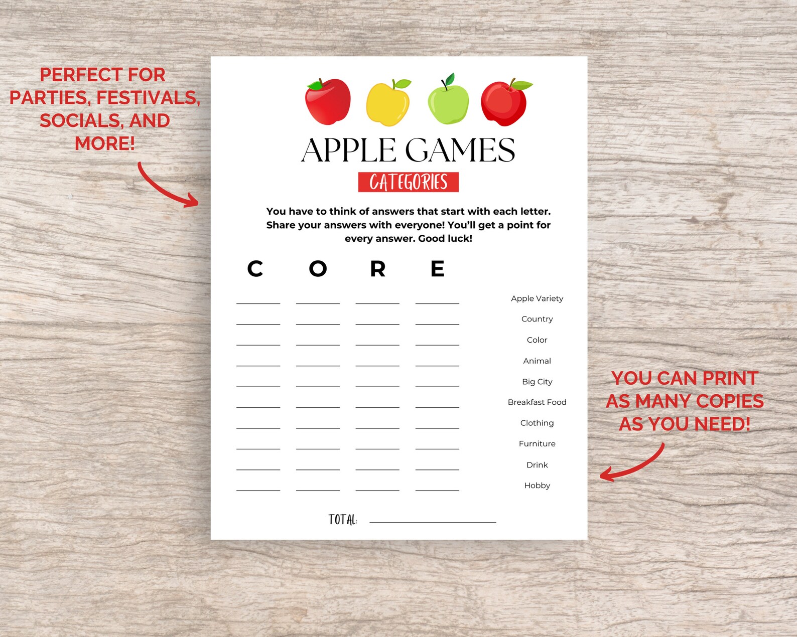 Apple Games, Apple Orchard Games, Apple Game Bundle, Apple Party Games ...