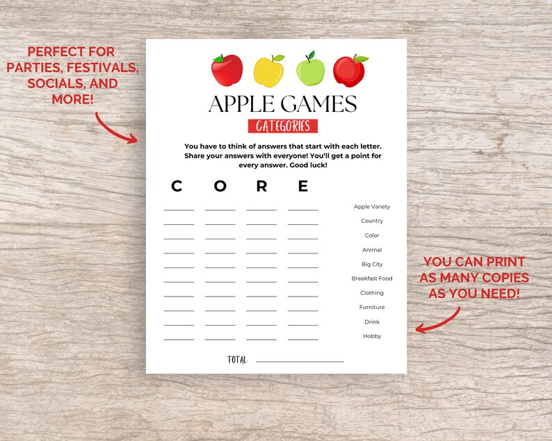 Apple Games, Apple Orchard Games, Apple Game Bundle, Apple Party Games ...
