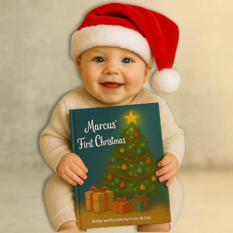 Personalized Babys First Christmas Book - Etsy